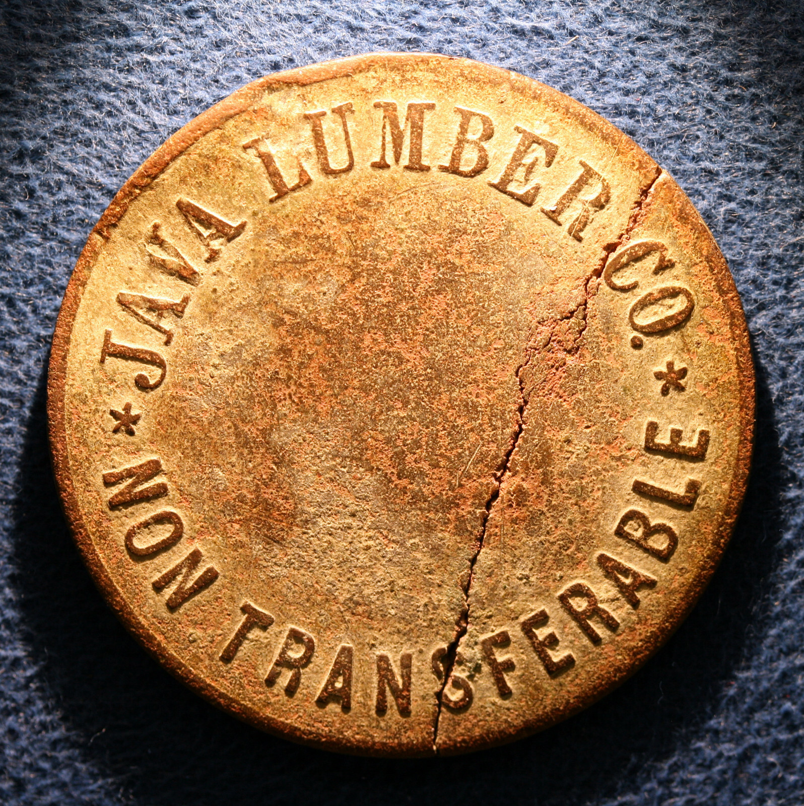 EXTREMELY RARE South Carolina token - Java Lumber Co., $1, Java, S.C ...
