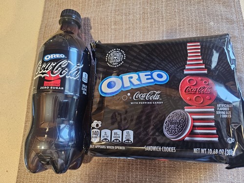 Oreo Flavored Coca-Cola Coke Zero 20oz With Coca-Cola Flavored Oreo ...