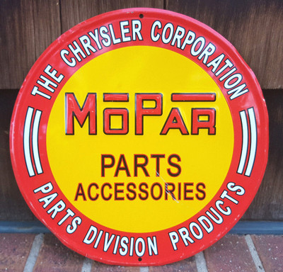 Mopar Garage Reproduction Metal Sign 12"-Chrysler Corporation-Parts ...