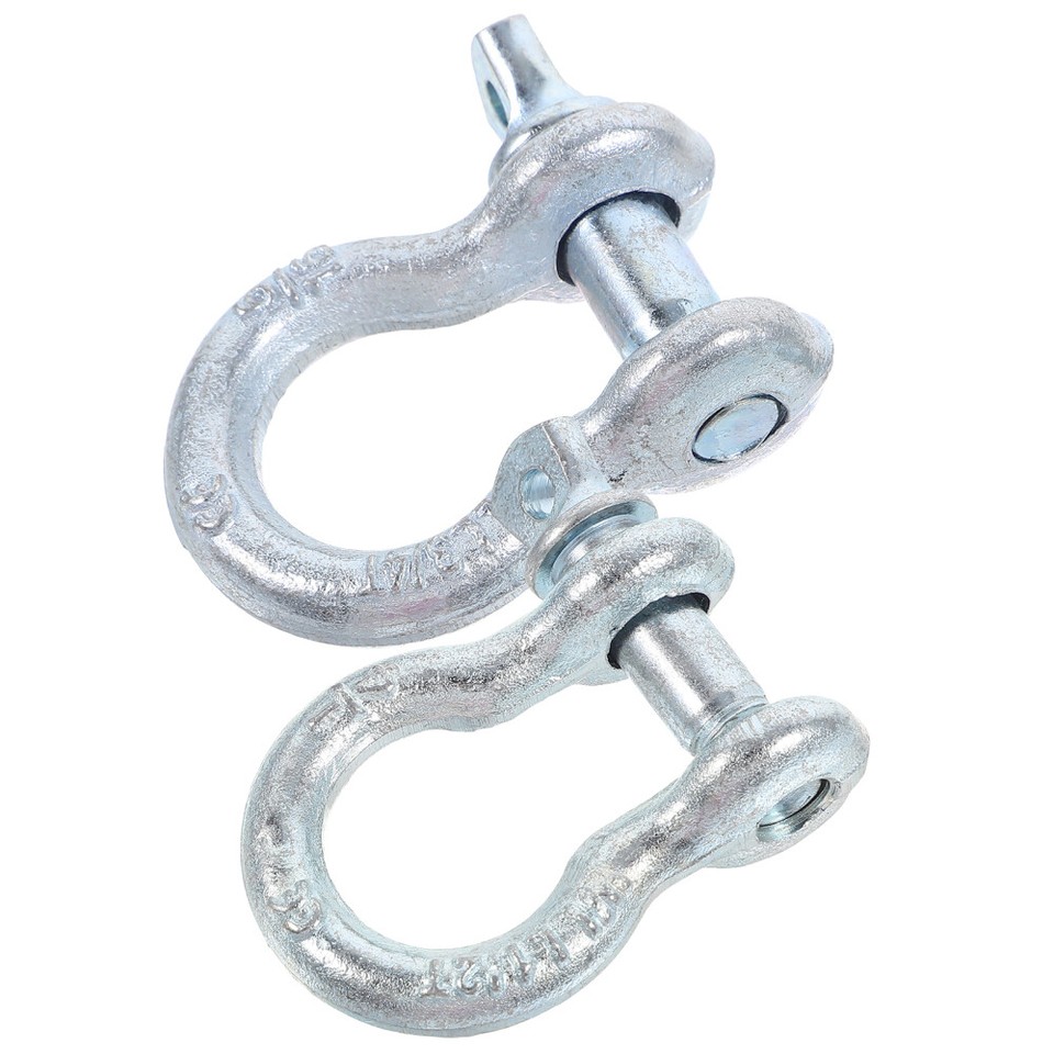 2 Pcs Shackle Hook Heavy Duty Rings Shackles D-rings for Tow Straps ...