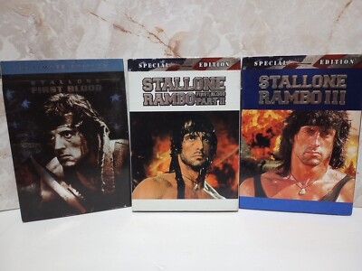 Lot Of Rambo DVDs First Blood/ Rambo II/Rambo III Sylvester Stallone | eBay