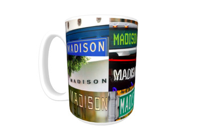 MADISON Coffee Mug / Cup featuring the name in actual sign photos | eBay
