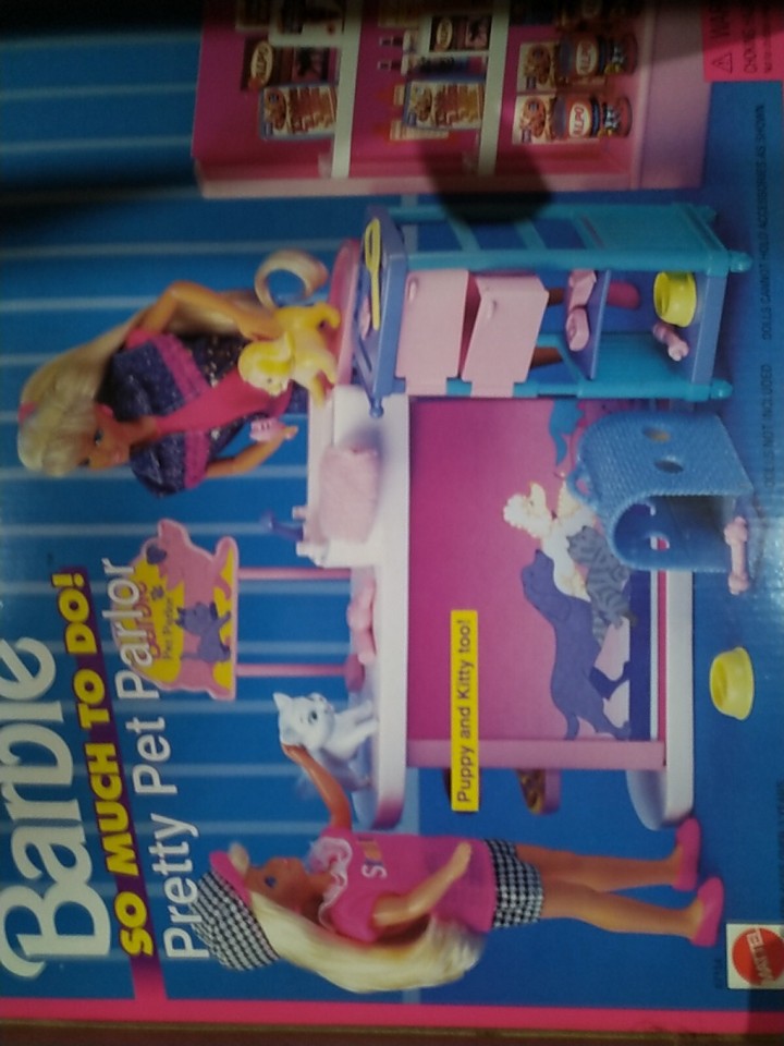 Barbie So Much To Do Pretty Pet Parlor Set 1995 Mattel 67154 - Puppy ...