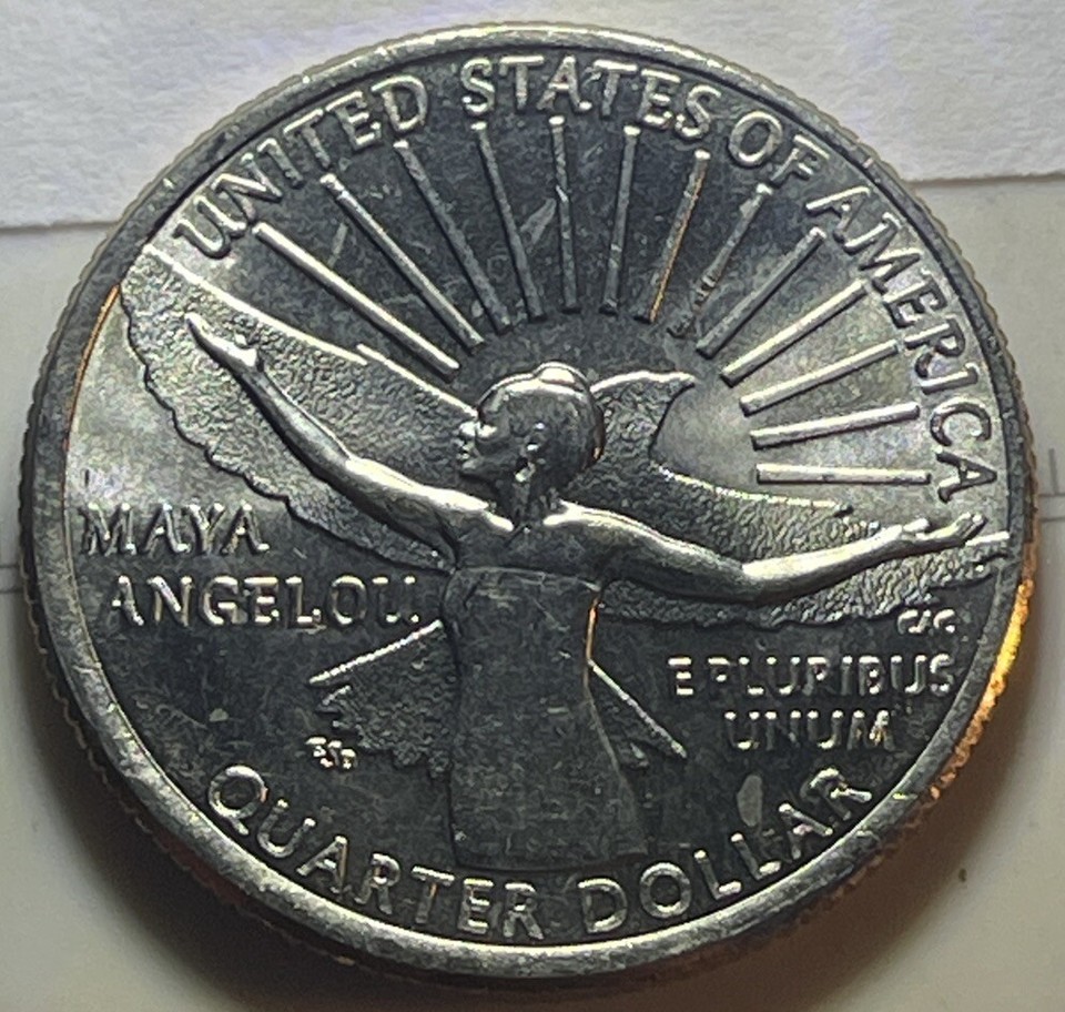 2022 P Maya Angelou Quarter Error Die Break Drooling George | eBay