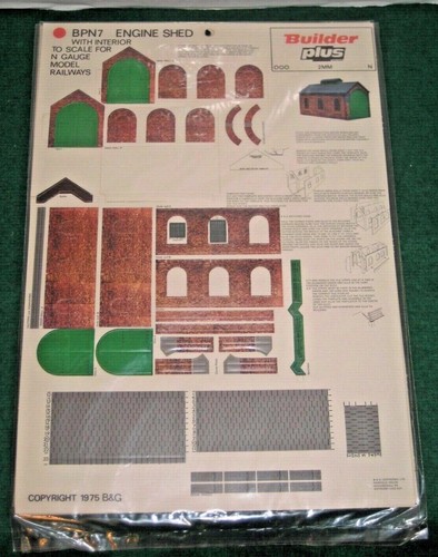 Builder Plus N Scale Engine Shed BPN7 Item #CCN2 | eBay