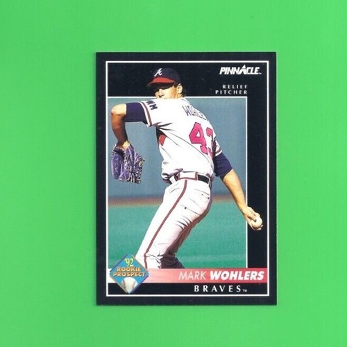 MLB 1992 Pinnacle "Rookie Prospect" MARK WOHLERS #55 Atlanta Braves | eBay
