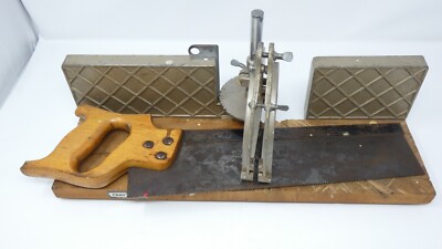 Vintage Craftsman Miter Box with Saw | eBay