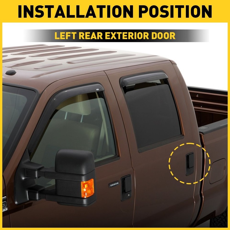 Rear Left Outside Door Handle For Ford Super Duty Truck F250 F350 1999 ...