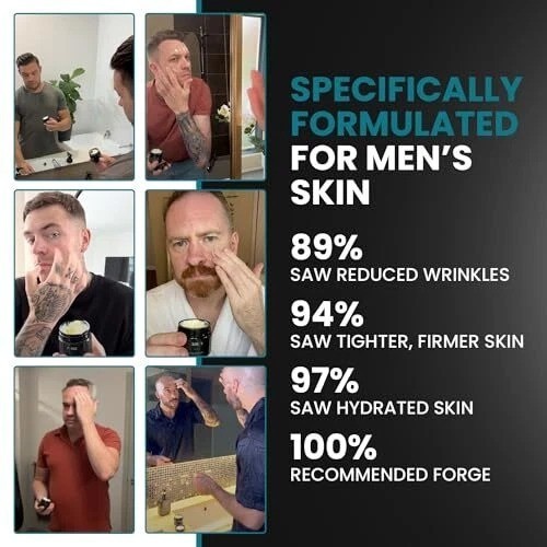 2×Forge Skin Men's Wrinkle Defense Beef Tallow Balm for Skin | Beef ...