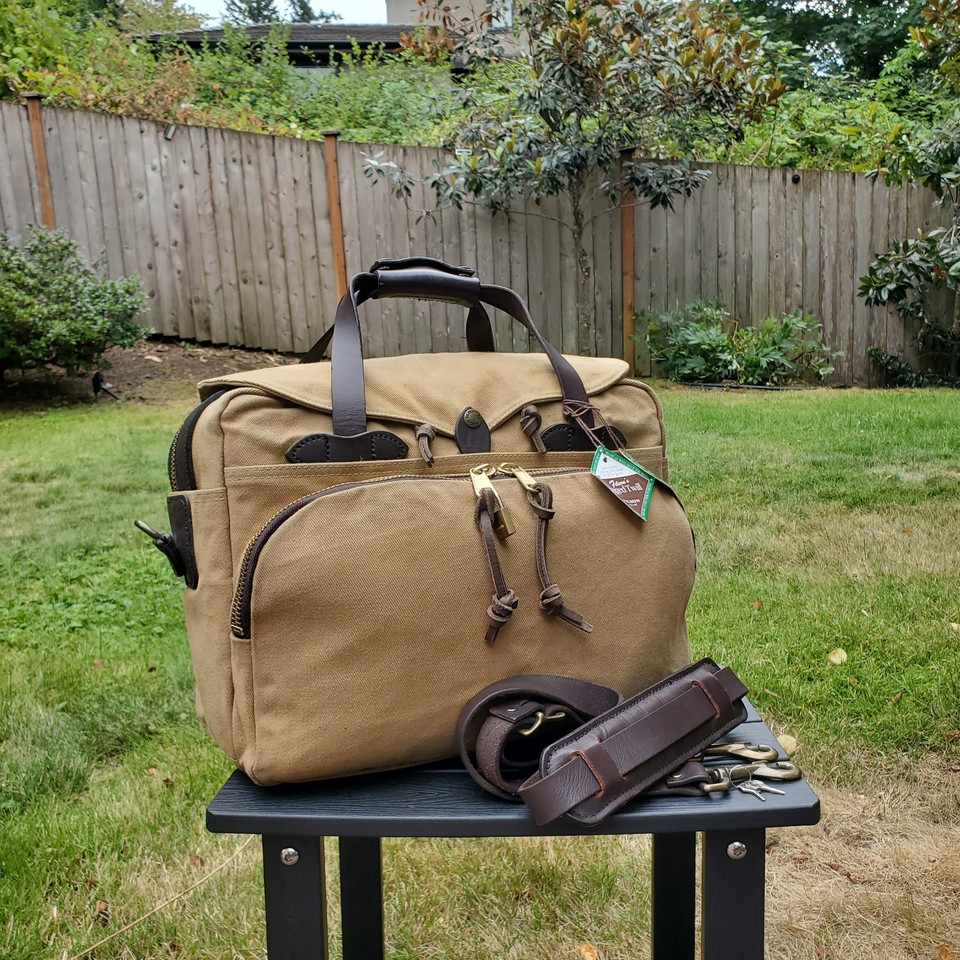 Filson 258 Computer Briefcase Bag NWT Keys Locks USA Made OLD STOCK ...