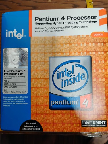 Intel Pentium 4 3 Ghz 2MB L2 Cache 800Mhz PROCESSOR 630 NEW IN BOX | eBay