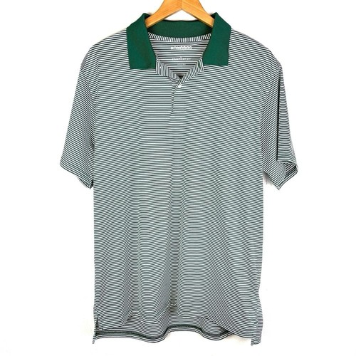 Bonobos Performance Golf Polo Standard Fit Green White Stripe large | eBay