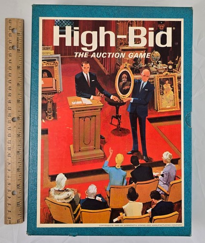 Vintage 1965 High-Bid 3M Bookshelf Game - Rare Classic Auction-Themed ...