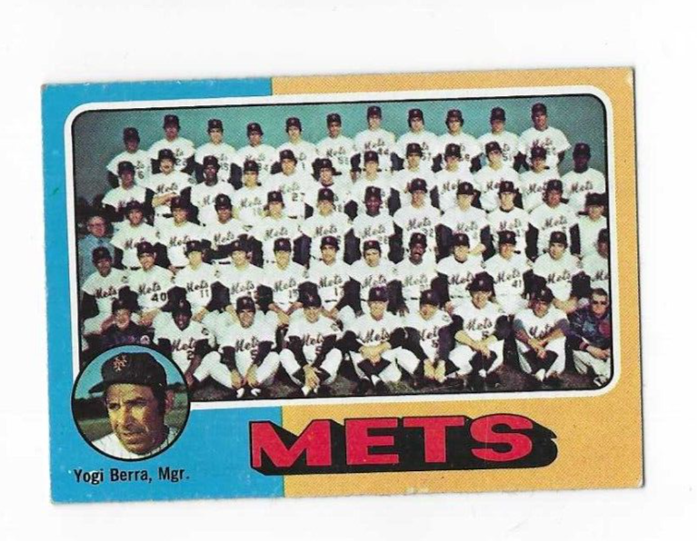 1975 TOPPS NEW YORK METS TEAM PICTURE & CHECKLIST #421 (UNMARKED) | eBay