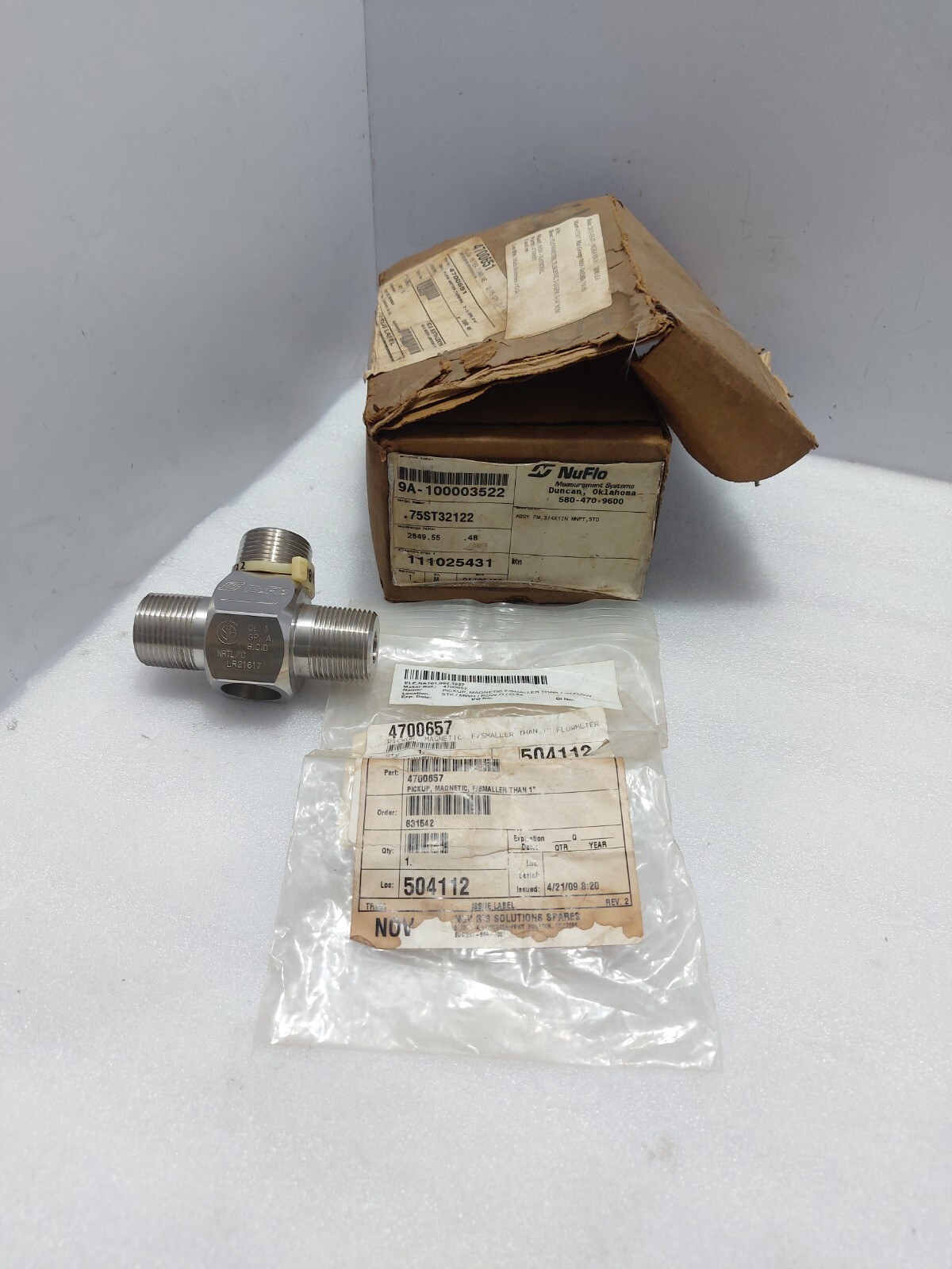 NuFlo 9A-100003522 Liquid Turbine Flowmeter | eBay