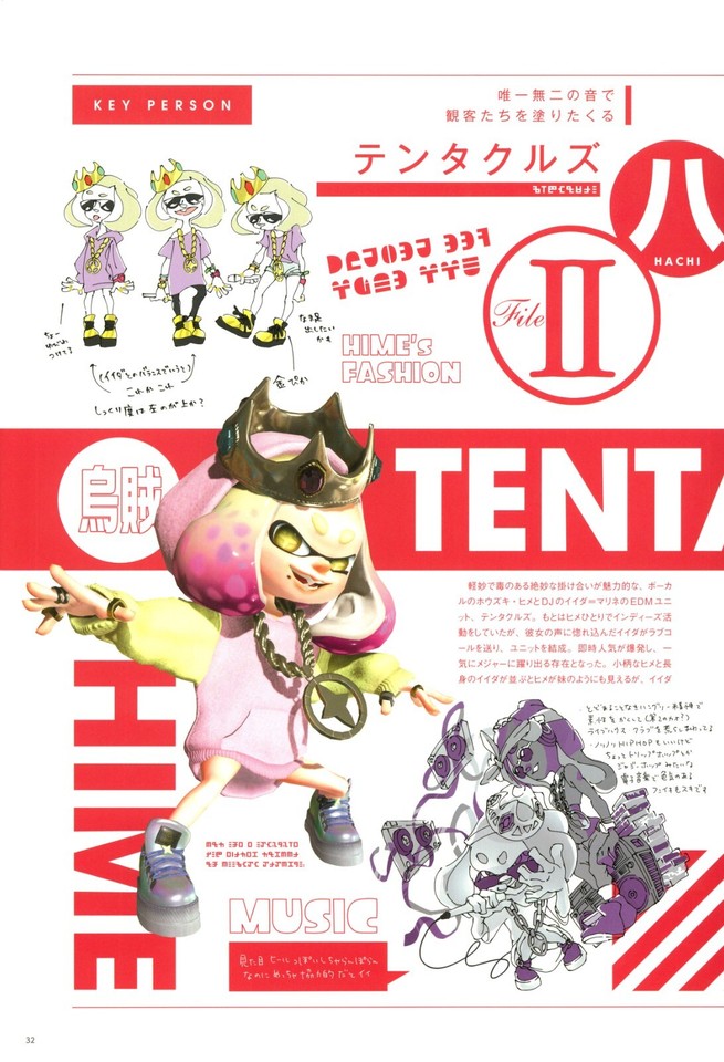 Splatoon 2 Octo Expansion Haikara Walker Art Book Fashion Illustrations ...