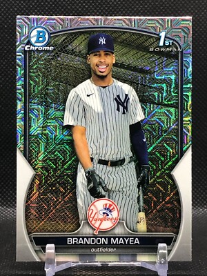 Brandon Mayea 2023 Bowman Chrome 1st Mojo Mega Refractor #BCP-188 ...