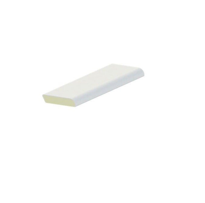 WHITE WINDOW PLASTIC UPVC PVC TRIM - 28mm CLOAKING FILLET Choice Of Qty ...