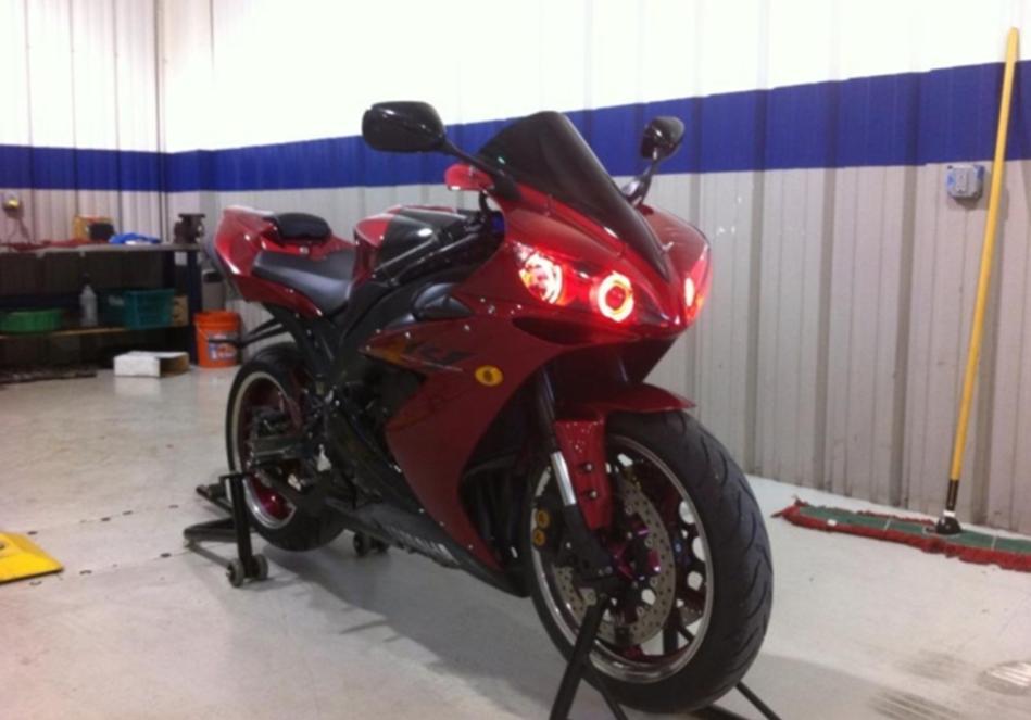 Yamaha R1 YZF R6S 1998-2019 CCFL Halo Angel Demon Eyes Glass Kit Light ...