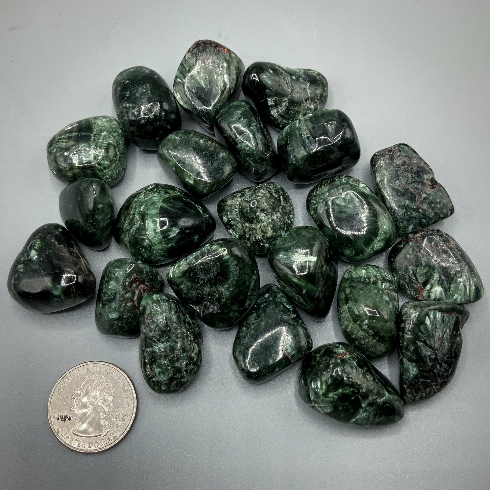 Wholesale Seraphinite tumbled stones bulk 250g lot | eBay