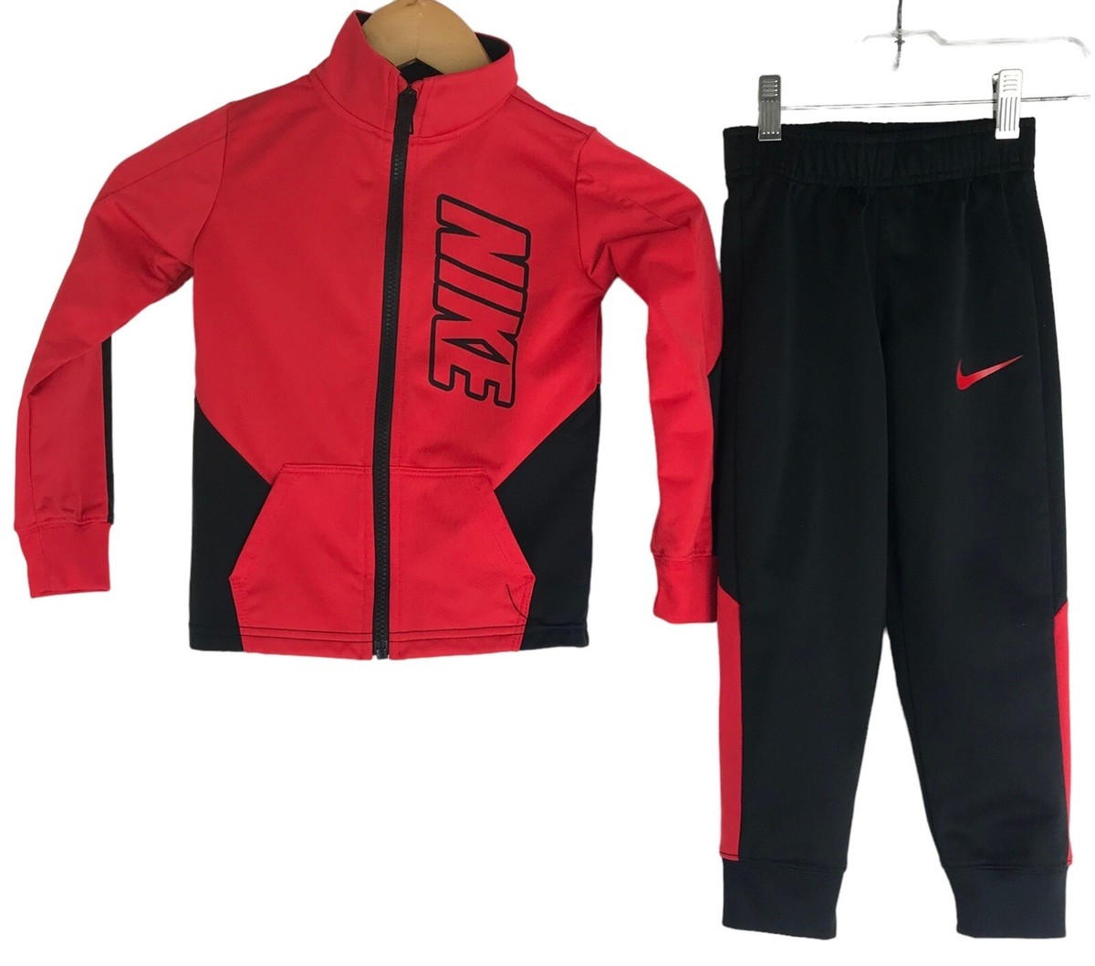 Nike Boys Track Suit Warm Up XS 4 Zip Up Jacket Pant Set Nike Boys Track Suit Warm Up XS 4 Zip Up Jacket Pant Set