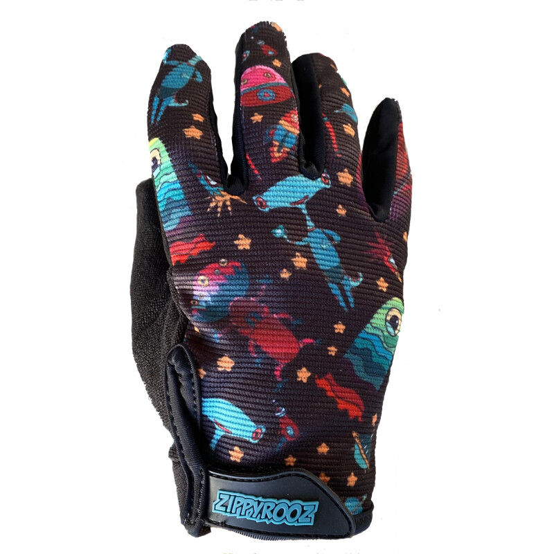 ZippyRooz Aliens Toddler/ Little Kids Bike Gloves Full Long Finger ...