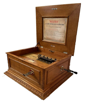 Regina Style 11 Music Box Rare Coin Operated w/14 Discs (15.5") by ...