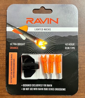 Ravin Orange Ultra Bright Lighted Replacement Nocks For Crossbows - NEW ...