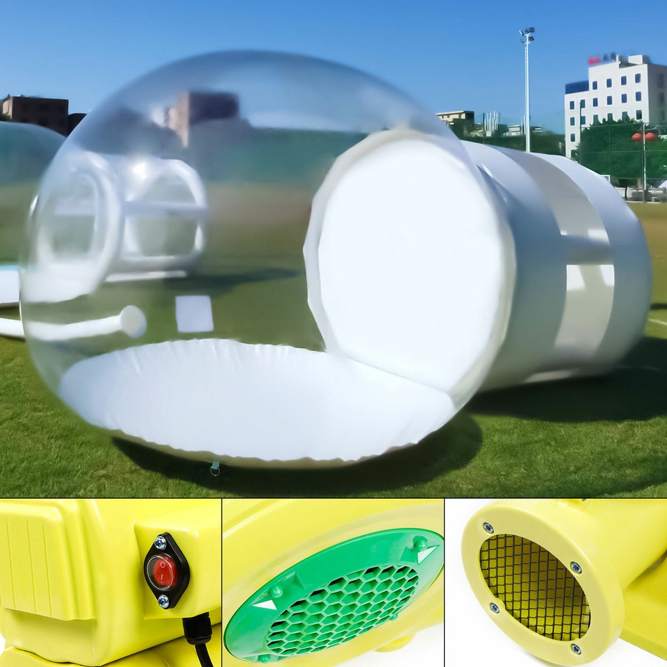 3m Inflatable Bubble Tent Large Bubble House Camping Cabin W/ Blower ...