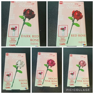 ALDI Block Tech Blocks In Bloom 'Rose' Building Set - Multiple Listing ...