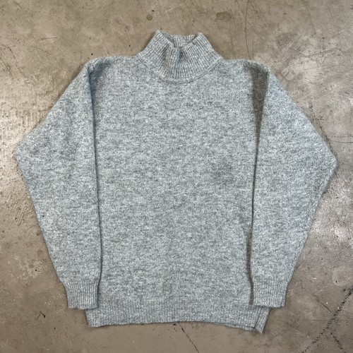 Dress Barn Sweater Lambswool Angora Blend Mock Neck Womens Medium Gray ...