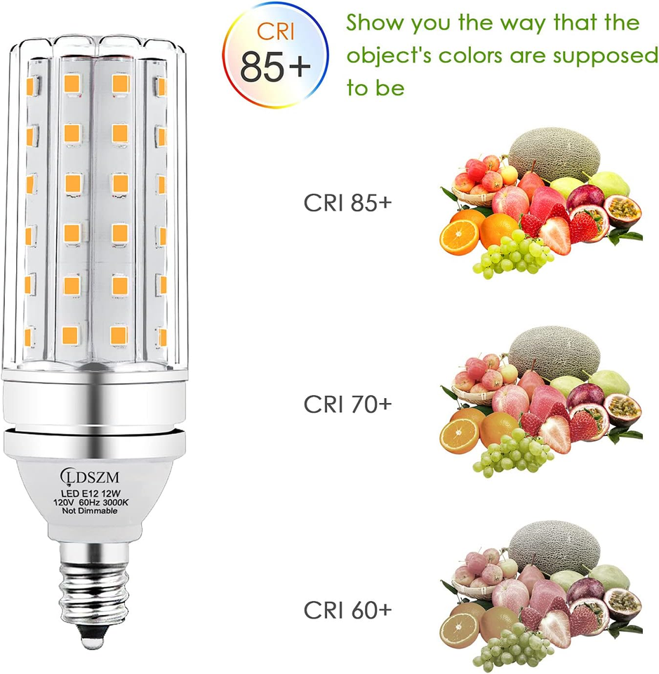 E12 LED Bulbs,12W LED Corn Light Bulb, E12 LED Bulb 100W Equivalent ...