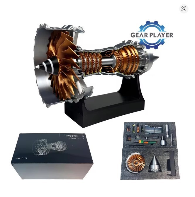 Turbofan Engine Model Aircraft Engine Kit DIY Assembly Model Toy ...