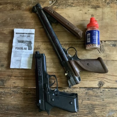 VERY RARE HAND PUMP PISTOL plus Bonuses 2 Guns PLUS BBs Pellets | eBay