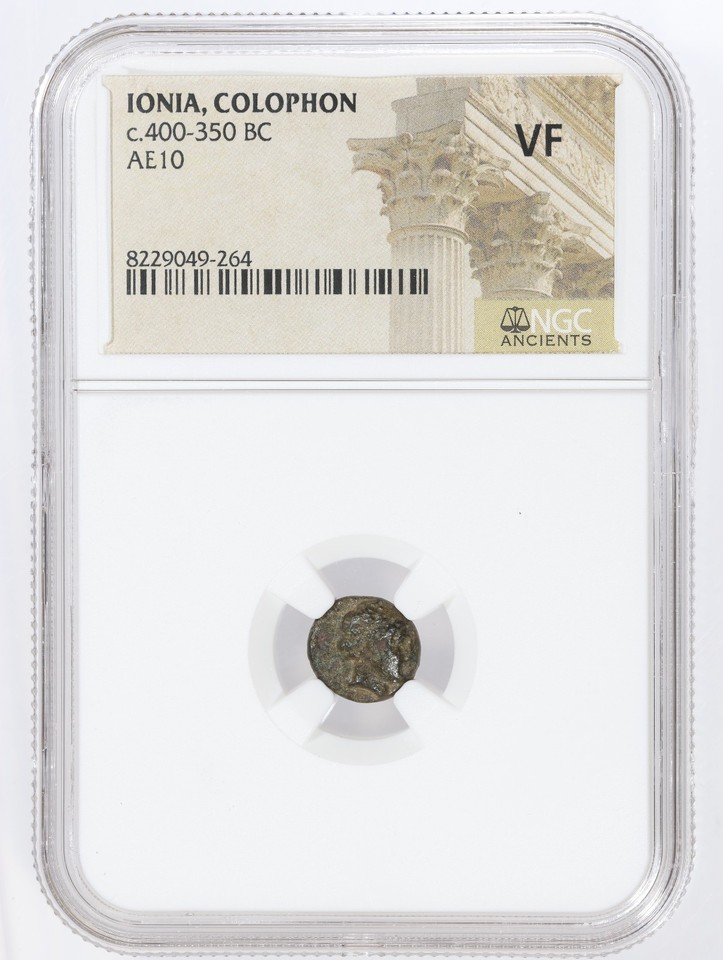 (Ionia, Colophon) AE10 Ancient Greek Bronze Coin 400-350 BC - NGC VF | eBay