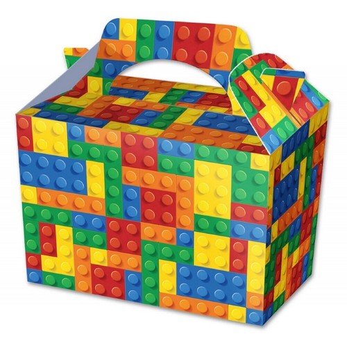 6 x Childrens Kids Themed Party Boxes Carry Food Meal Box Birthday Gift ...