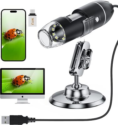 Digital Microscope 1600X Handheld Portable Mini USB Microscope | eBay