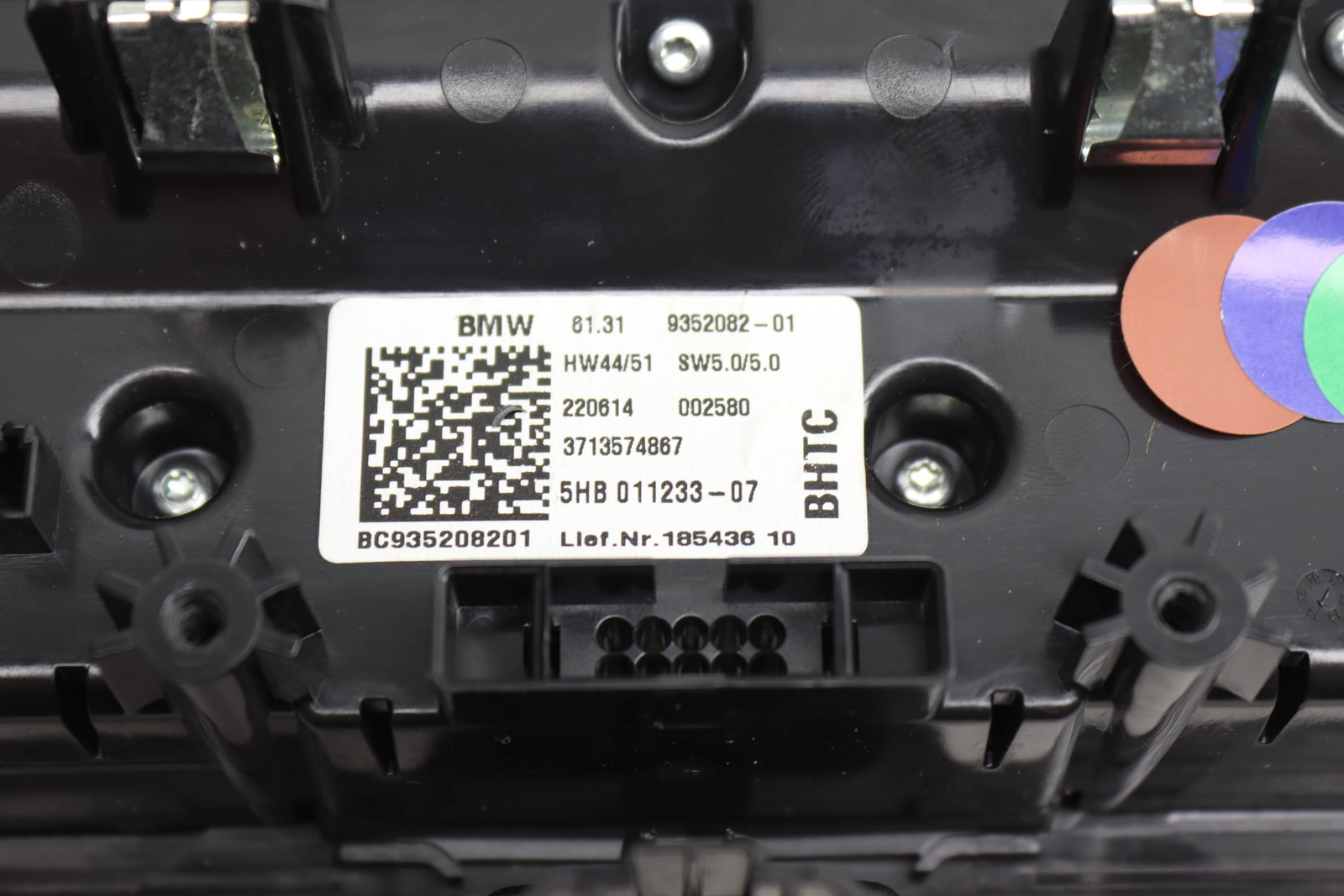 2014-2015 BMW I3 REX (60AH) - Radio / Climate Control TEMP UNIT 9352082 ...