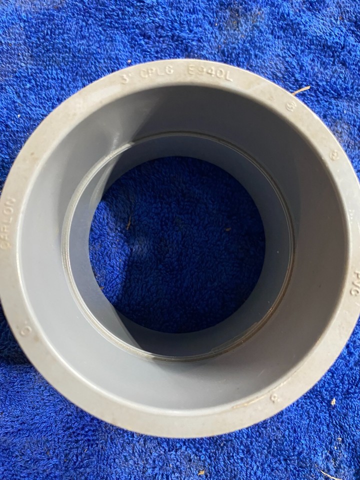 PVC 3 Inch Grey Coupling NEW Solvent Weld Schedule 40 | eBay