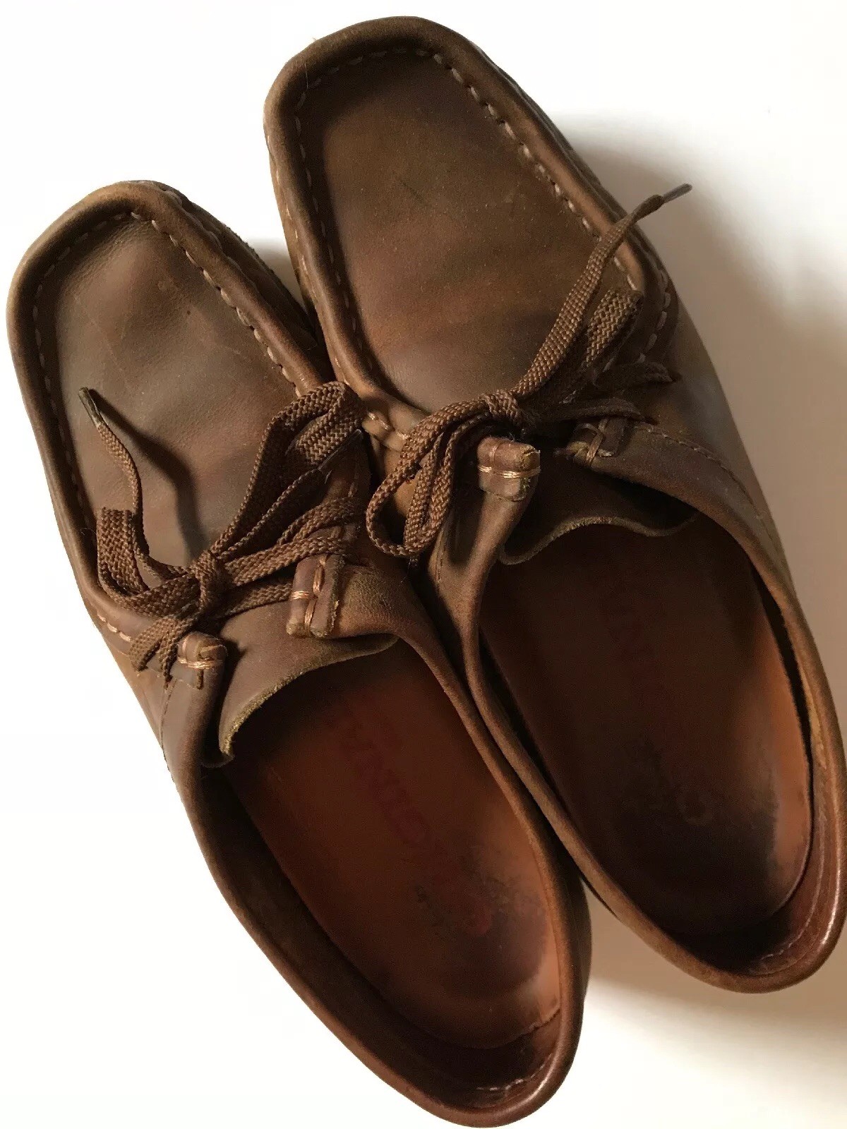 Clarks Originals Wallabee Women’s 7 1/2 M Lace-Up Suede Shoes Brown ...