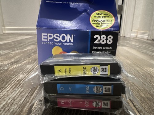 Epson 288 Cyan Magenta Yellow Ink Cartridge Lot Genuine OEM | eBay