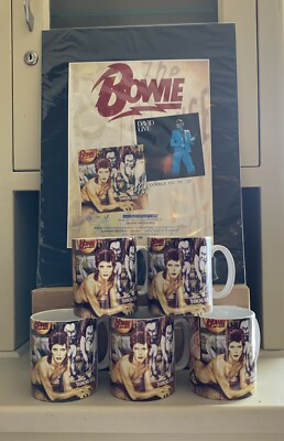 DAVID BOWIE "DIAMOND DOGS" COFFEE MUGS BRAND NEW **RARE** w/ RARE PROMO ...