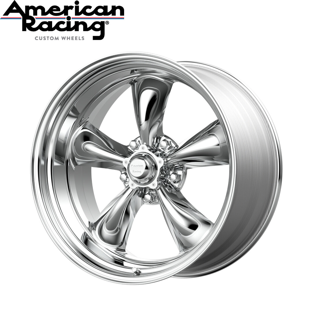 Set (4) American Racing Torq Thrust II VN515 Polished Wheels 15x7 5x4.5 ...