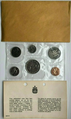CANADA 1968 Royal Canadian Mint SMALL ISLAND Variety Uncirculated Proof ...