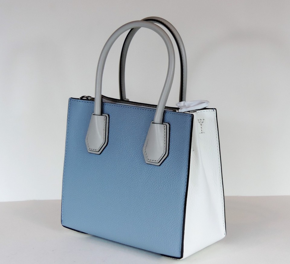 New MICHAEL KORS MERCER Studio MD Bonded messenger Leather tote bag ...