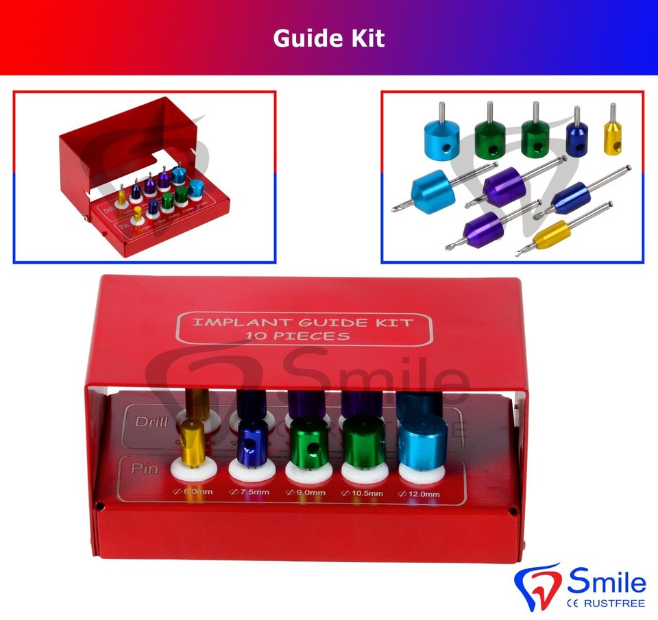 Dental Drill Implants Guide & Positioning Kit Titanium Guided Bur ...