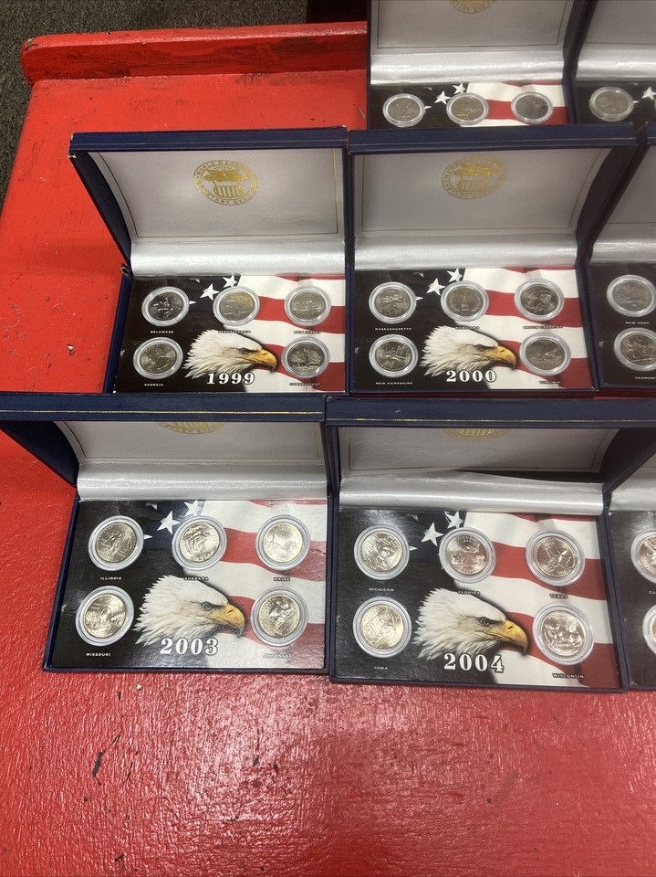 1999-2008 US State Quarters Complete Uncirculated Collectible Set of 50 ...