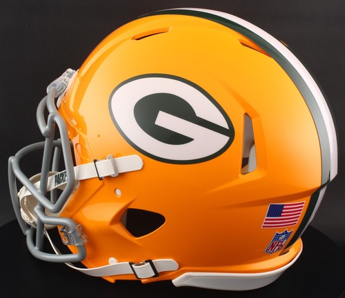 GREEN BAY PACKERS NFL Riddell Speed AUTHENTIC Throwback Football Helmet ...