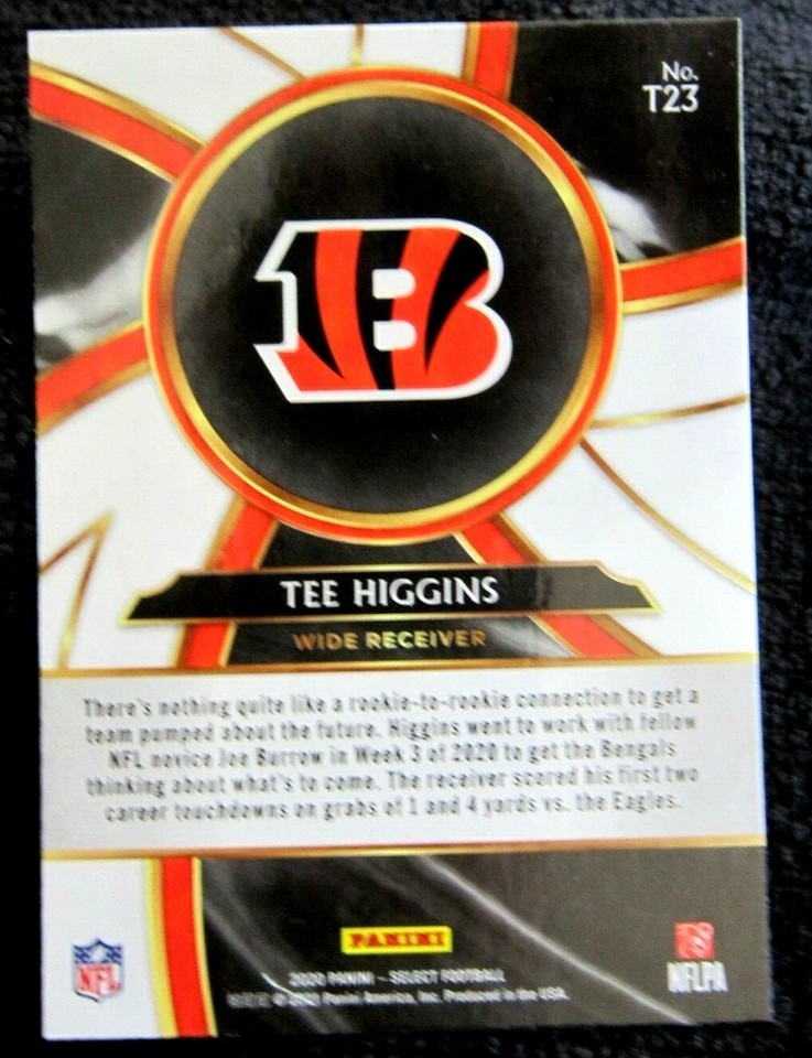 Tee Higgins RC 2020 Panini Select Turbocharged Rookie Card#T23!Bengals ...
