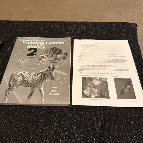 Apologia Exploring Creation with Biology 2nd Edition Answers & Tests ...